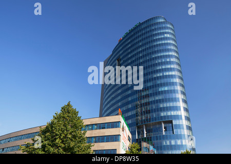 VUB Bank building and skyscraper in City Business Centre, Bratislava ...