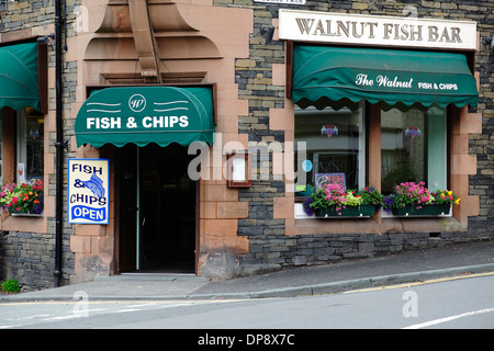 Walnut Fish Bar Ambleside Stock Photo - Alamy