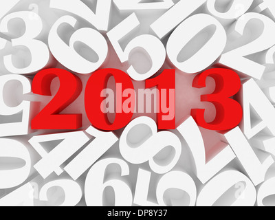 New 2013 year card. High resolution image. 3d rendered illustration ...
