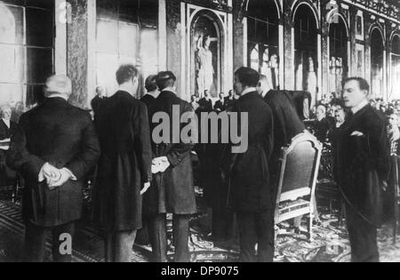 The "Big Four" at Versailles peace treaty, 1919. From left, Lloyd ...