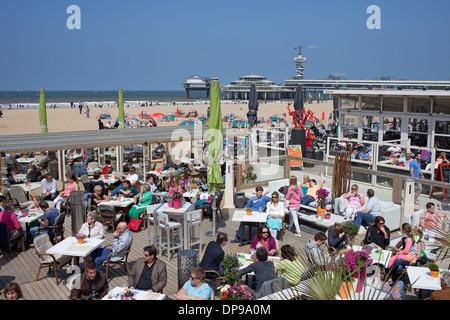 Scheveningen, The Hague, The Netherlands, beach bars and restaurants ...