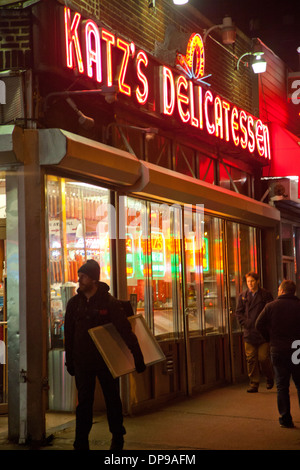 Signs outside Katz's delicatessen in Manhattan, New York City Stock ...