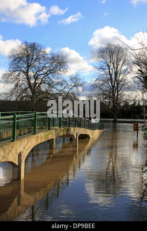 Sunbury-on-Thames, Surrey, England, UK. 9th January 2014. As the bad ...