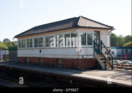 Par Train Station Signal Box Cornwall Signaling Stock Photo - Alamy