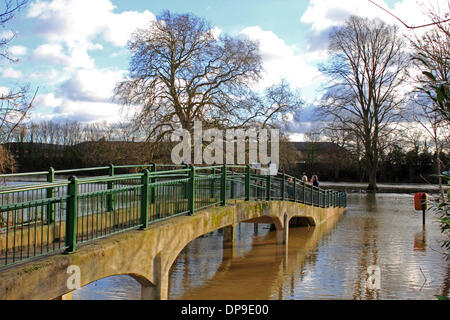 Sunbury-on-Thames, Surrey, England, UK. 9th January 2014. As the bad ...