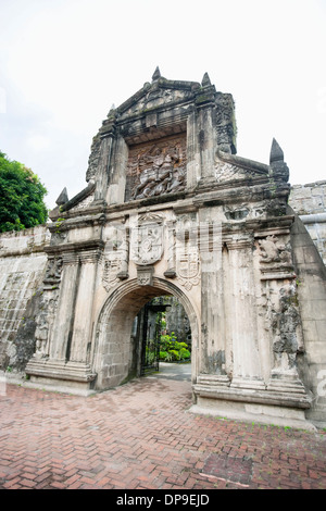 Fort Santiago Gate in Intramuros, Manila, Philippines. The defense ...