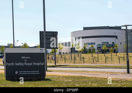 Exterior NHS Forth Valley Royal Hospital in Larbert Central Scotland a ...