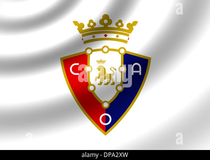 CA Osasuna flag logo icon symbol emblem Stock Photo - Alamy