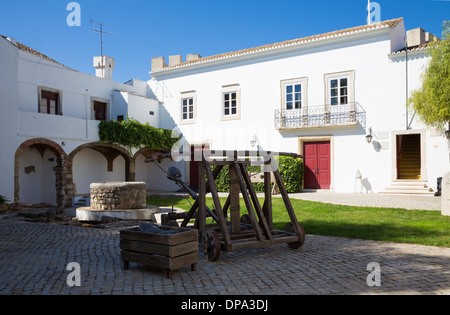 Castle, Loule, Faro ,district, Algarve, Portugal,facade,old,tower,walls ...