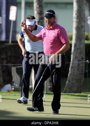 Honolulu, Hawaii, USA. 9th January 2014. Sang-Moon Bae during the first ...
