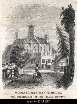 Woolsthorpe House, Lincolnshire, the birthplace of Sir Isaac Newton ...