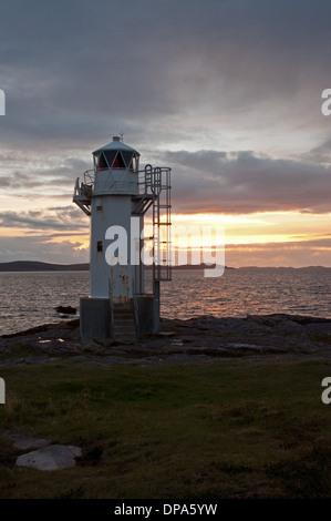 Rhue Lighthouse; Summer Isles, Scotland Stock Photo - Alamy