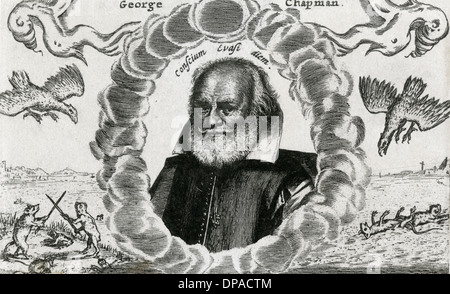 George Chapman, 1559 - 1634, an English playwright and poet Stock Photo ...