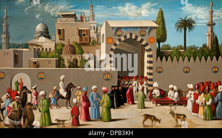 Receiving a Venetian Delegation at Damascus in 1511 Denice 16th century ...