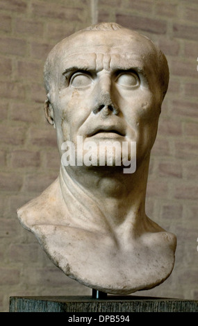 Rome. Italy. Statue of Roman Consul and military commander Marcus ...