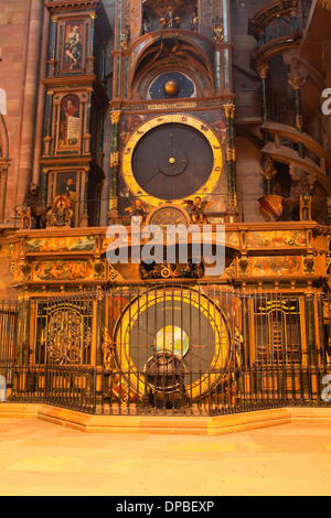 Astronomical clock in the Strasbourg Cathedral (Cathedrale Notre-Dame ...