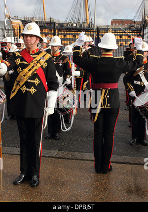 The royal marines marching band Stock Photo - Alamy