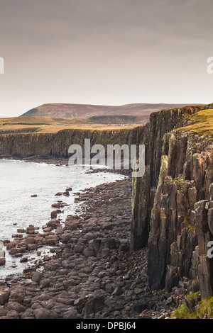 Scottish coast with dramatic cloud formations on the Isle of Skye in ...