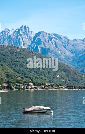 Sorico, lake of Como, Italy: View of the countryside on the floor of ...