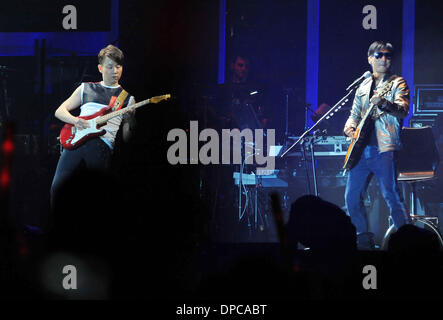 Taipei, China's Taiwan. 12th Jan, 2014. Singer David Zee Tao performs ...