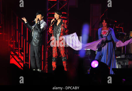 Taipei, China's Taiwan. 12th Jan, 2014. Singer David Zee Tao performs ...