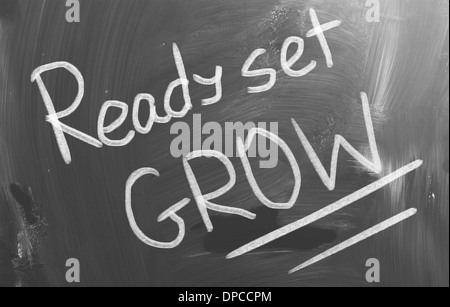 Ready Set Grow Concept Stock Photo - Alamy