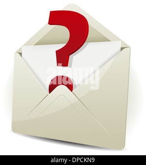 Email icon isolated on glossy orange round button abstract illustration ...