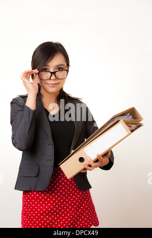 beatiful Asian working woman Stock Photo - Alamy