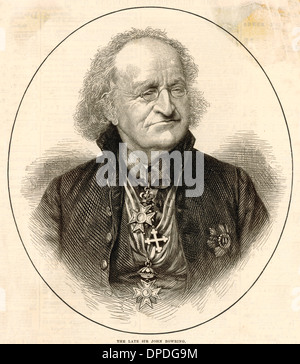 SIR JOHN BOWRING, GOVERNOR OF HONG KONG, 1860 engraving Stock Photo - Alamy