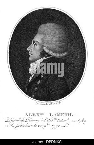 Alexandre de Lameth (1760-1829). French soldier and politician Stock ...