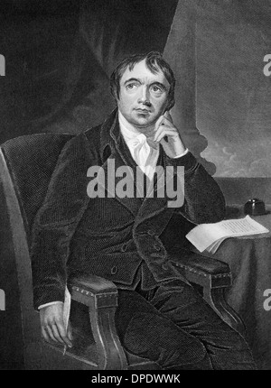 John Philpot Curran (1750-1817) on engraving from 1873. Irish orator ...