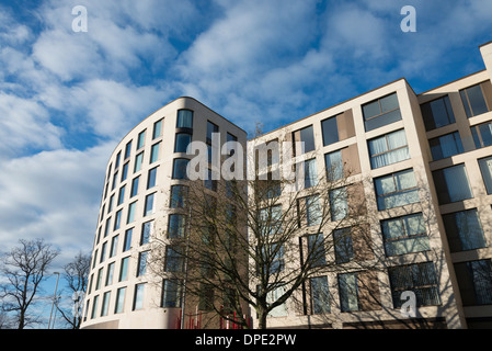 Parkside Place apartment buildings above the fire station in Cambridge ...