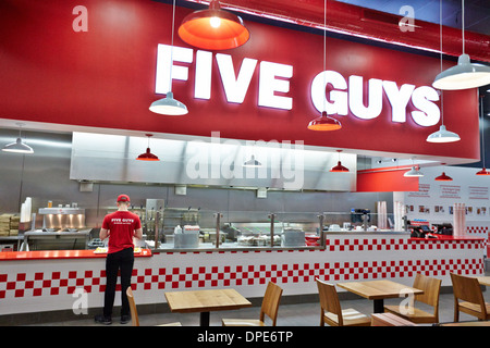 Five Guys fast food restaurant, Antwerp, Belgium Stock Photo - Alamy