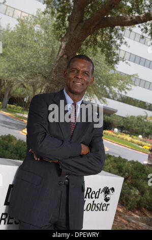 Darden Restaurants CEO Clarence Otis stands outside the company's ...