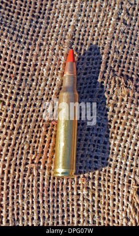 Bullet With Red Tip Stock Photo - Alamy