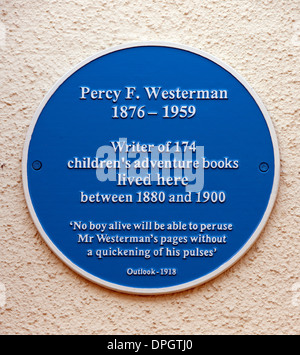Blue Plaque for Percy F. Westerman 1876-1959, at 55 Campbell Road ...