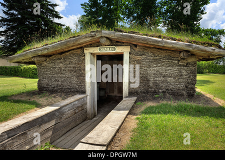 The Semlin an historic old sod house at The Mennonite Heritage Village ...