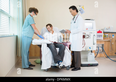 Modern hospital renal department / dialysis unit Stock Photo - Alamy