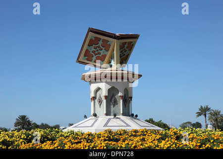 The Quran Roundabout in Sharjah, United Arab Emirates Stock Photo - Alamy