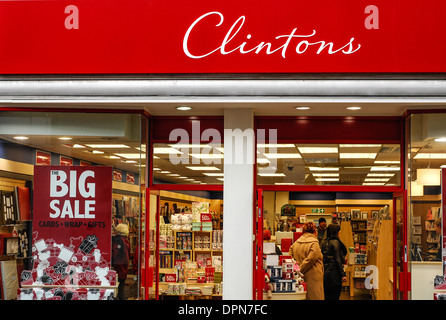 Clinton Cards Shop Front Stock Photo - Alamy