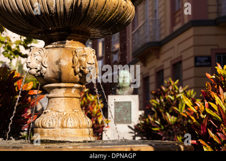 A memorial fountain in the Garden of Remembrance at Dunblane Cemetery ...