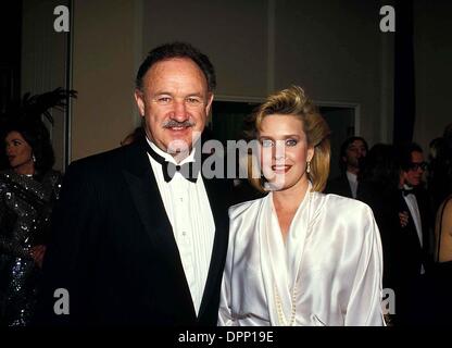 Gene Hackman And Cynthia Allison 1987 Credit: Ralph Dominguez ...
