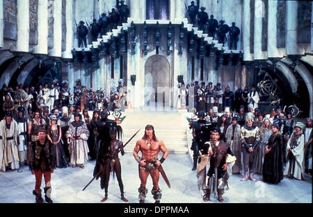 Tracey Walter, Mako, Grace Jones, Arnold Schwarzenegger, Olivia D'abo ...