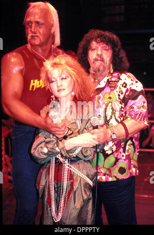 Captain Lou Albano and Cyndi Lauper 1984 Photo By Adam Scull/PHOTOlink ...