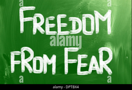 Freedom From Fear Concept Stock Photo - Alamy