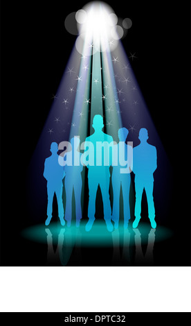 Diverse group of happy business colleagues brainstorming looking at ...