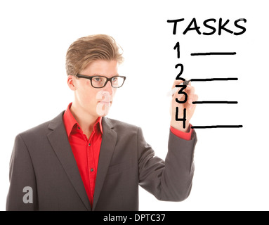 Hand writing sign My Tasks. Concept meaning assigned piece of work ...