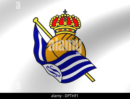 Real Sociedad flag logo icon symbol emblem Stock Photo - Alamy