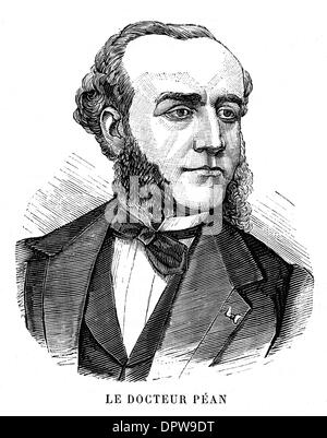 JULES EMILE PEAN (1830-1898). /nIn surgery at St. Louis Hospital. Oil ...