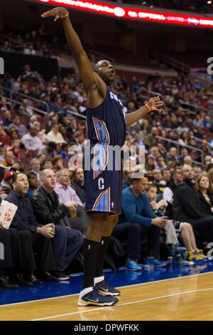 Charlotte Bobcats' Anthony Tolliver (43) loses the ball in-between the ...